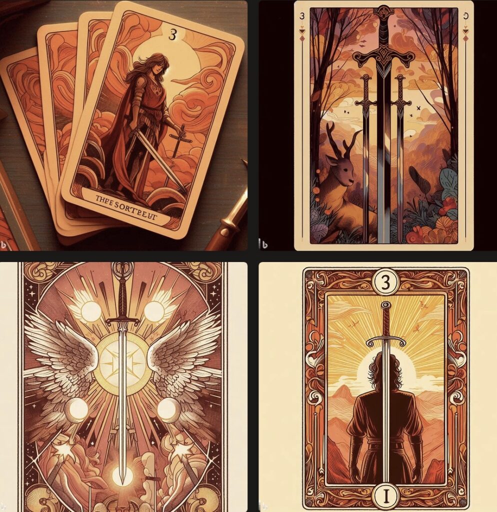 Significado del 3 de Espadas | Tarots.Online →【 Guía 】